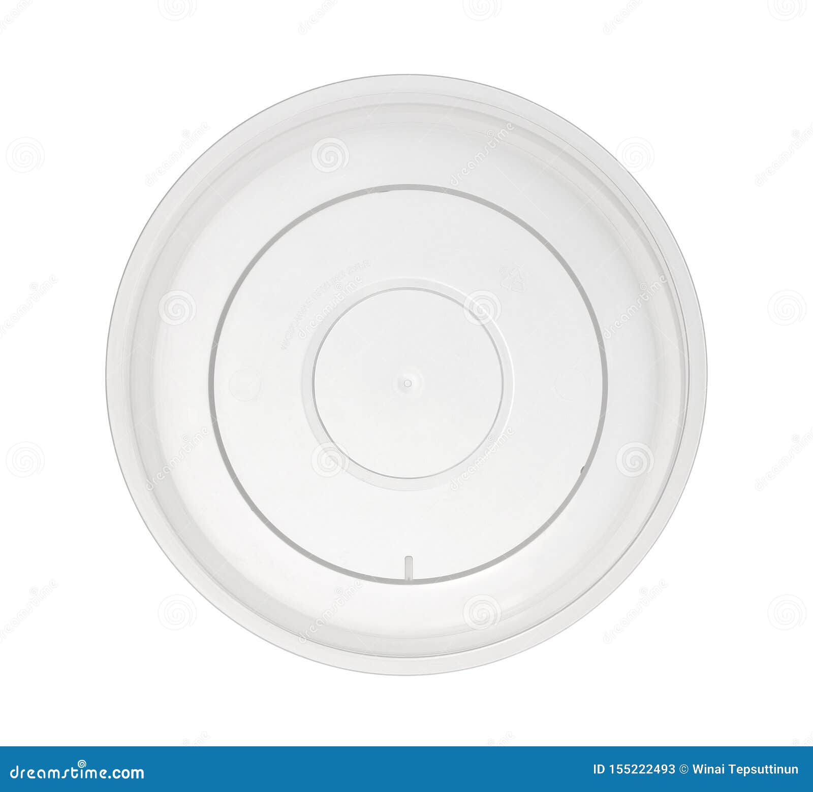 Plastic Bowl Disposable Top View Stock Image - Image of food ...