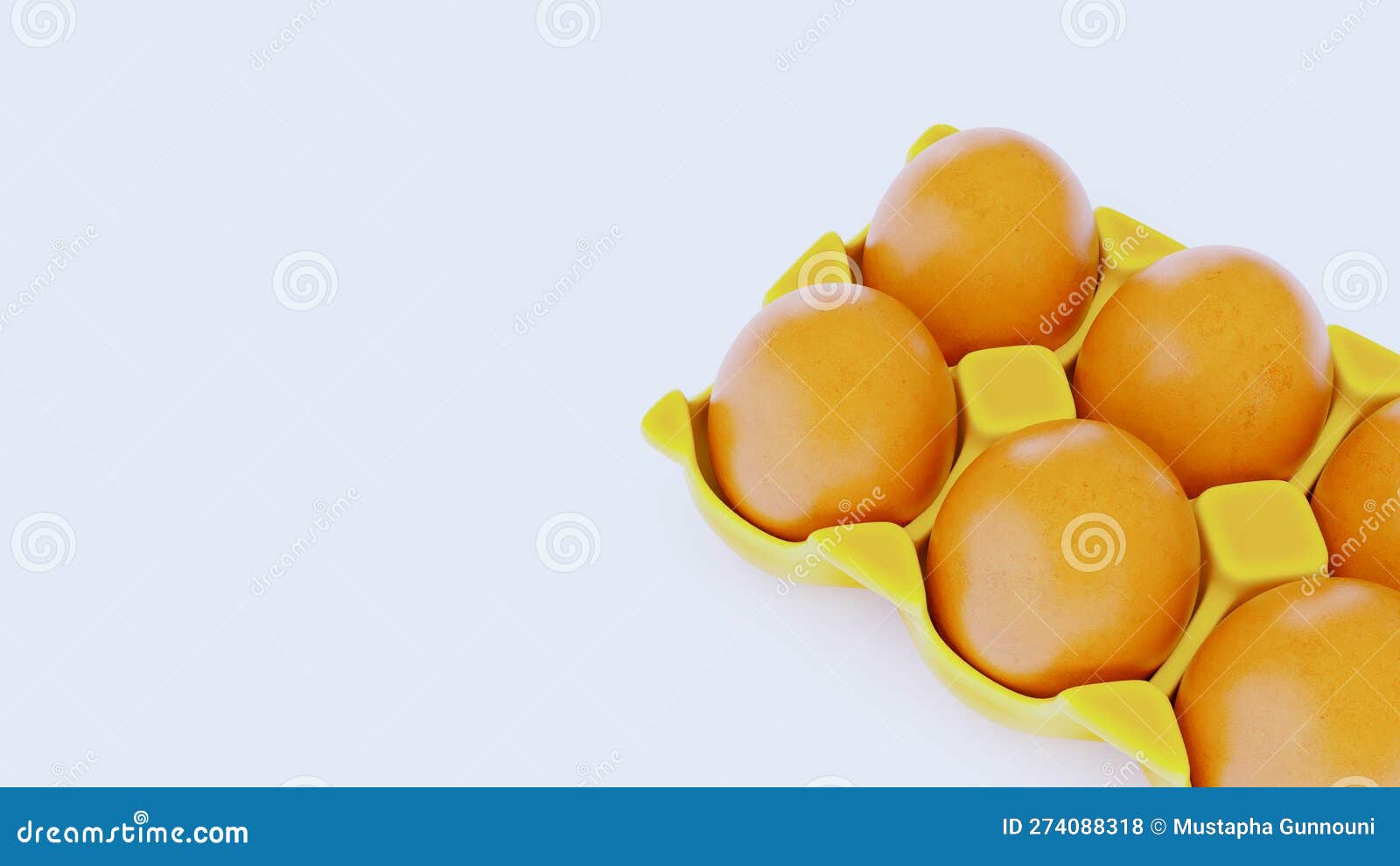 Plastic Box for Eggs with Egss Isolated on White, Stock Illustration ...