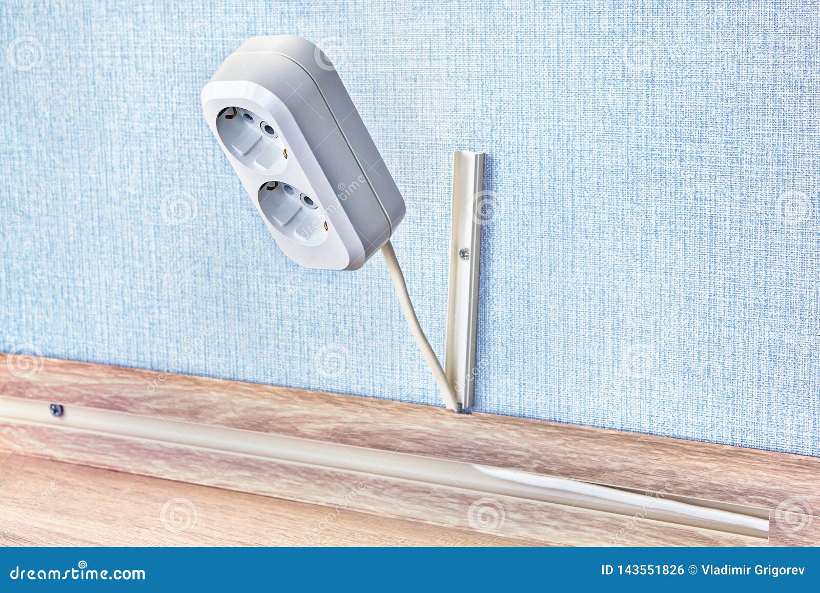 Plastic Box for Electrical Wall Socket Stock Photo - Image of light ...