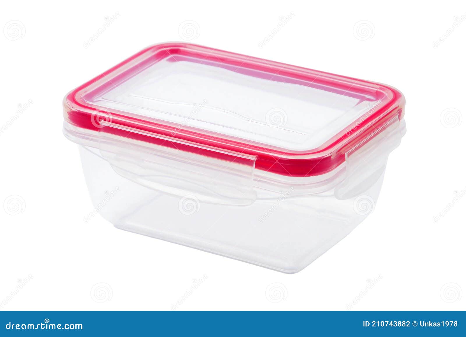 Plastic box for food stock photo. Image of food, household - 210743882