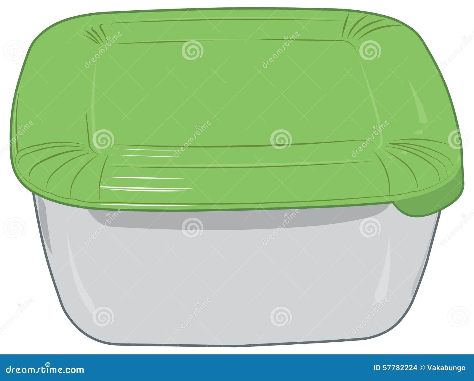 Plastic Box for Storage of Products Stock Vector - Illustration of ...