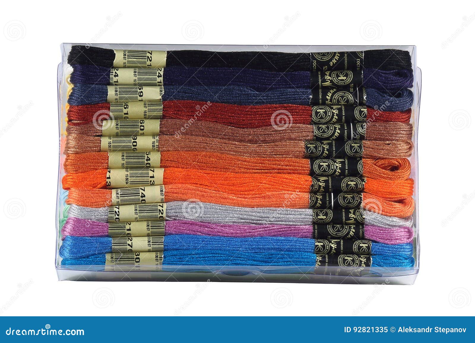 Plastic Box with Threads for Embroidery Editorial Image - Image of ...