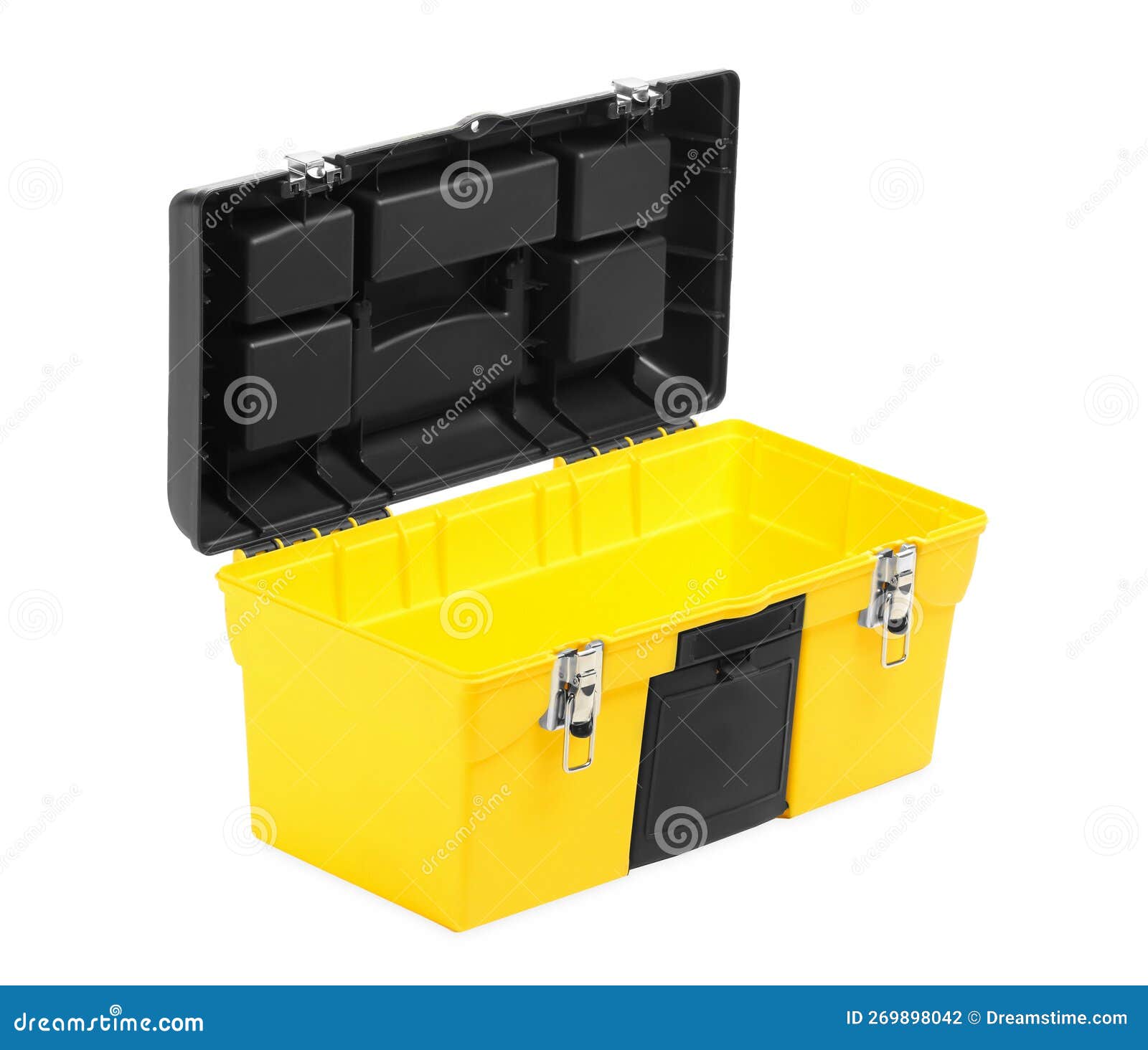 Plastic Box for Tools Isolated on White Stock Photo - Image of tool ...