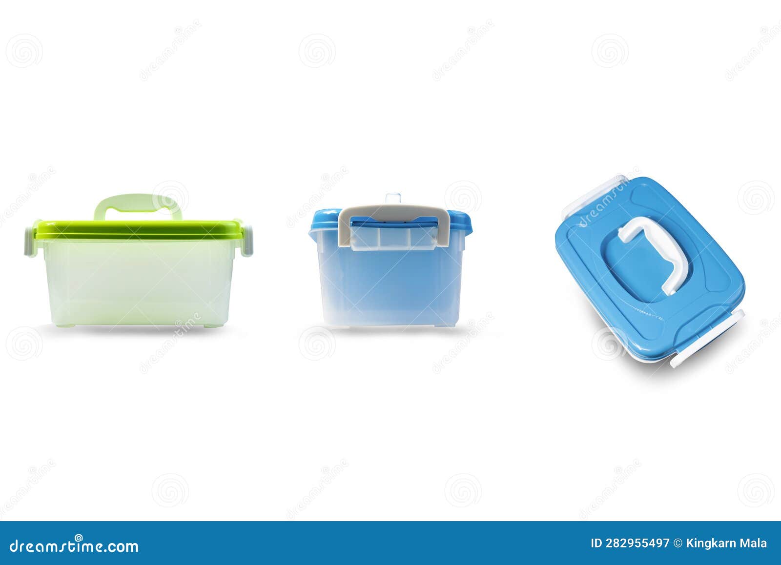 Plastic Box on a White Background,with Clipping Path Stock Image ...