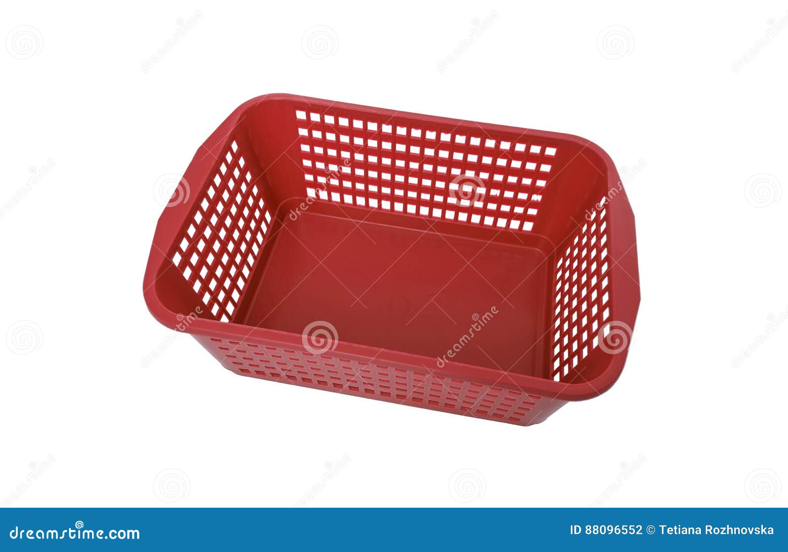 Plastic Box on a White Background. Stock Photo - Image of empty, carry ...