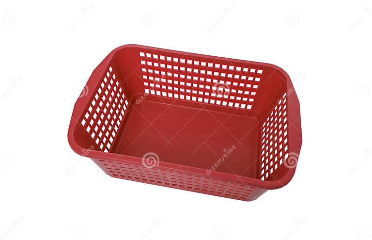 Plastic Box on a White Background. Stock Photo - Image of empty, carry ...