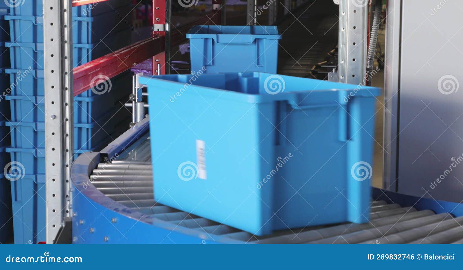 Plastic Tote Boxes Conveyor Stock Footage - Video of conveyor, video ...