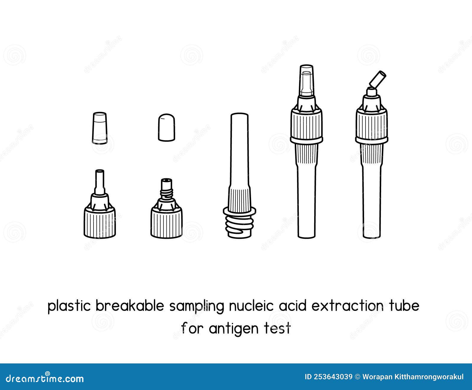 Nucleic Acid Amplification - PCR Testing Process - Illustration Cartoon ... Nucleic Acid Amplification - PCR Testing Process - Illustration Cartoon ...