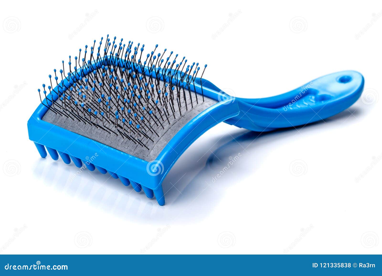 Plastic brush for animals stock photo. Image of isolated - 121335838