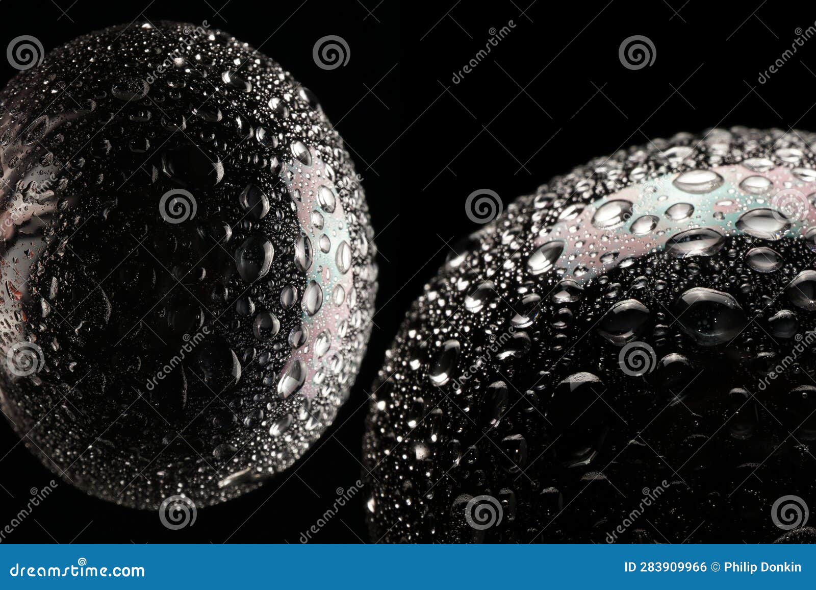 Plastic Bubbles with Reflections and Light Patterns Stock Photo - Image ...