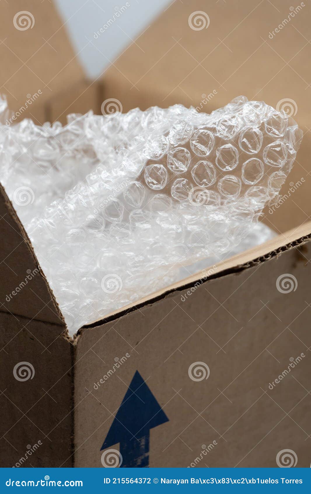 Plastic Bubbles for Product Shipping, Packaging Concept Stock Photo ...