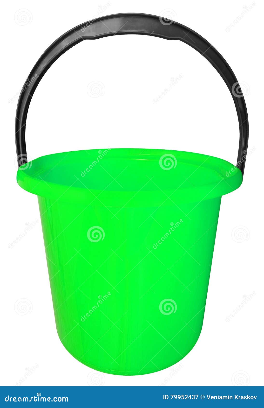 Plastic Bucket Isolated - Green Stock Image - Image of design ...