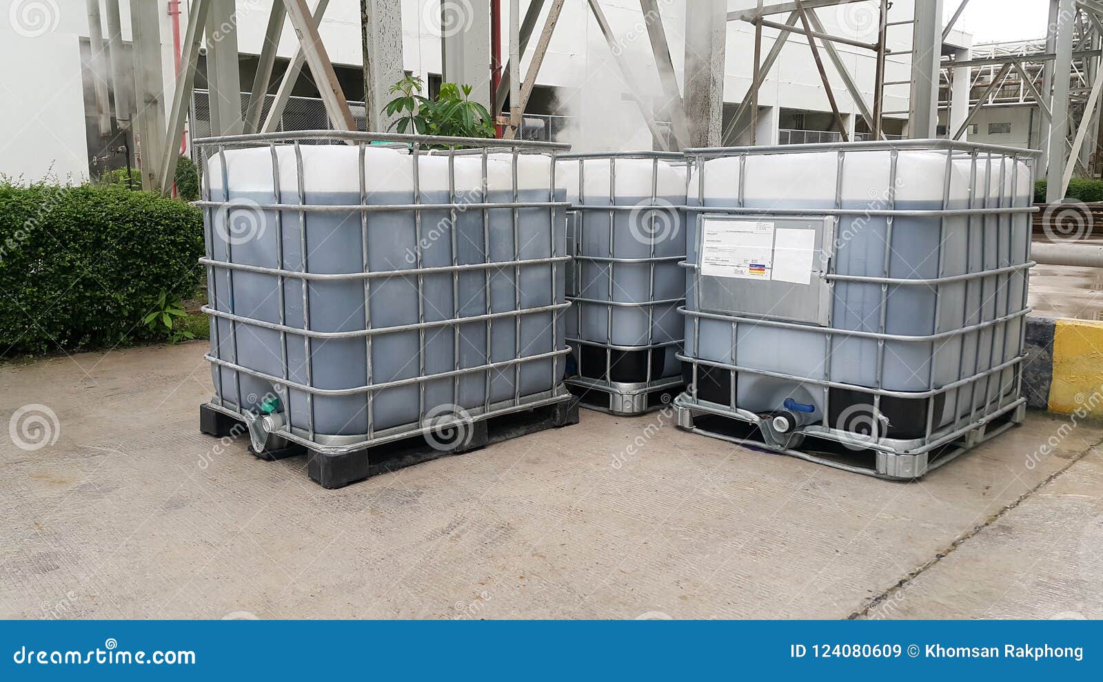 Plastic Bucket with Steel Frame for Transportation Stock Image - Image ...