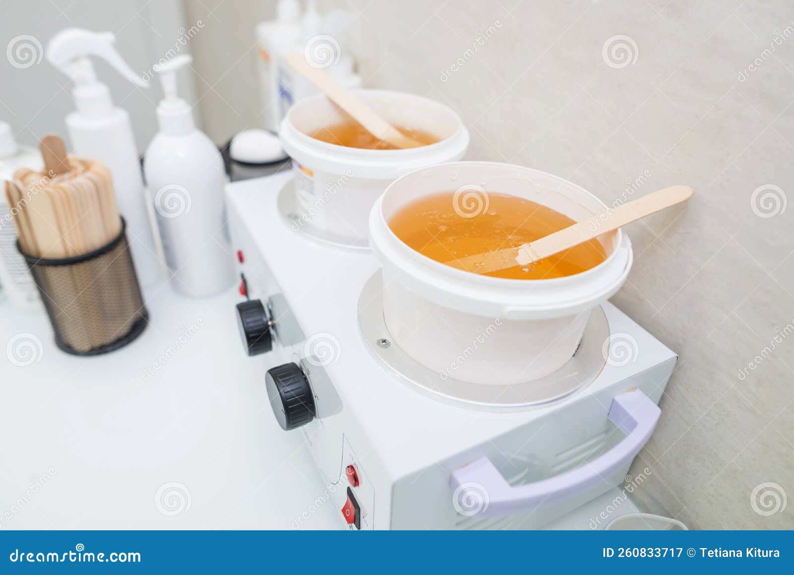 Plastic Bucket with Sugar Paste for Shugaring Stock Image - Image of ...