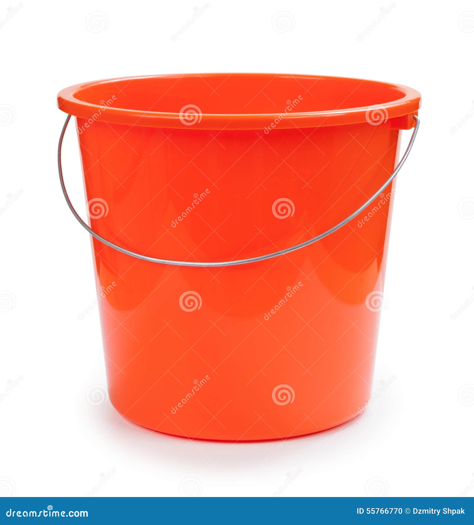 Plastic Bucket on a White Background Stock Photo - Image of neat ...