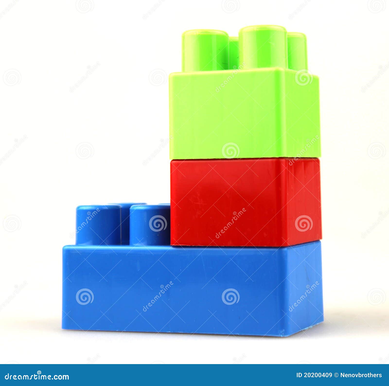 Plastic building blocks stock image. Image of brick, blue - 20200409