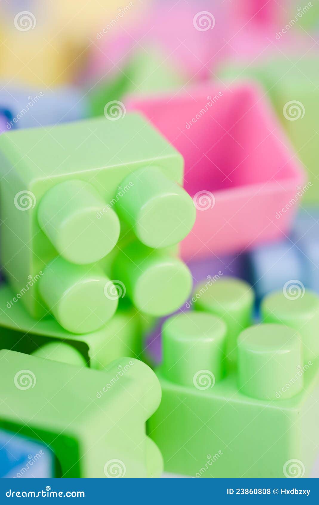 Plastic building blocks stock photo. Image of geometric - 23860808