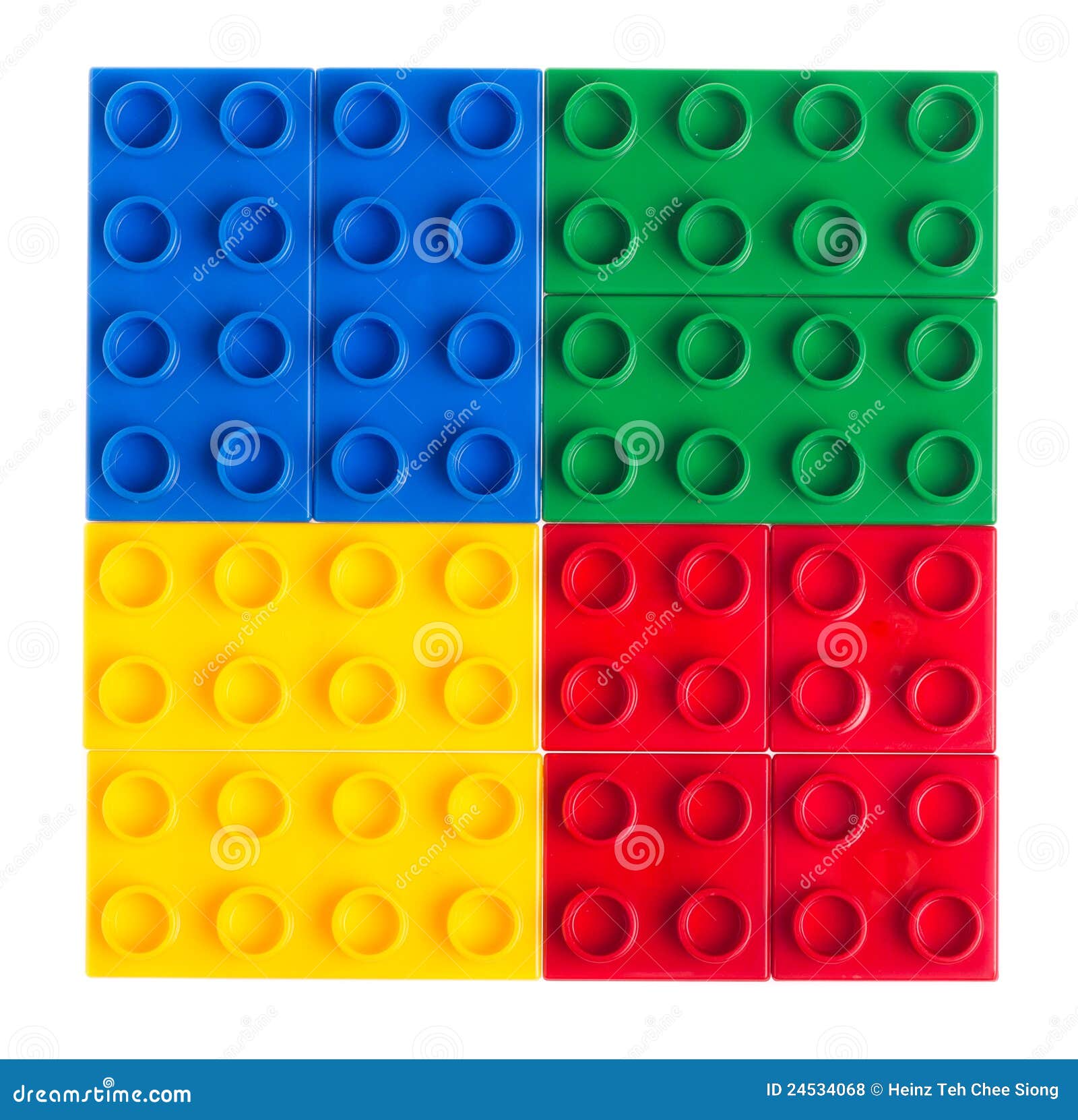 Plastic building blocks stock photo. Image of blue, heap - 24534068