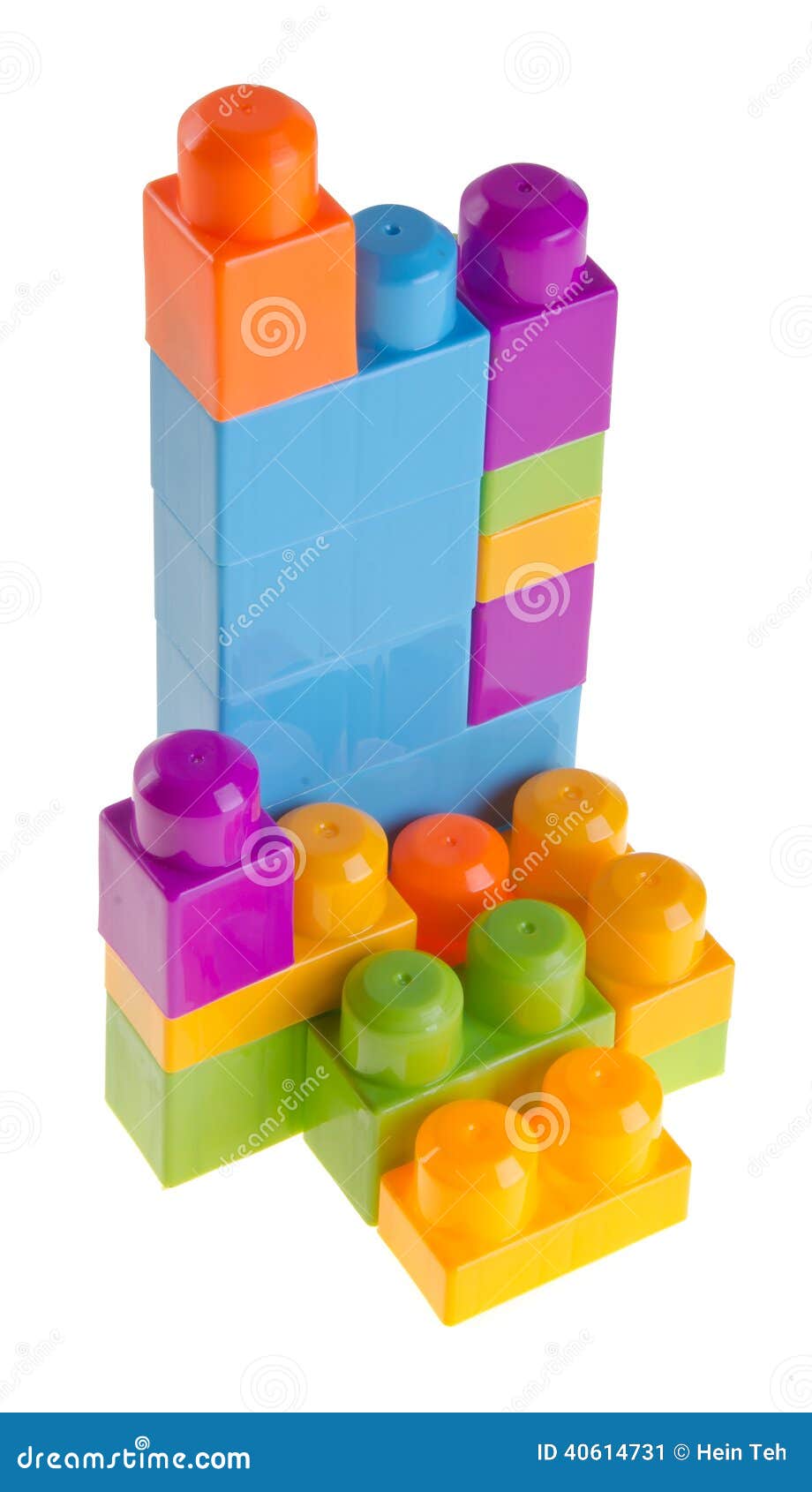 Plastic Building Blocks on Background Stock Image - Image of design ...