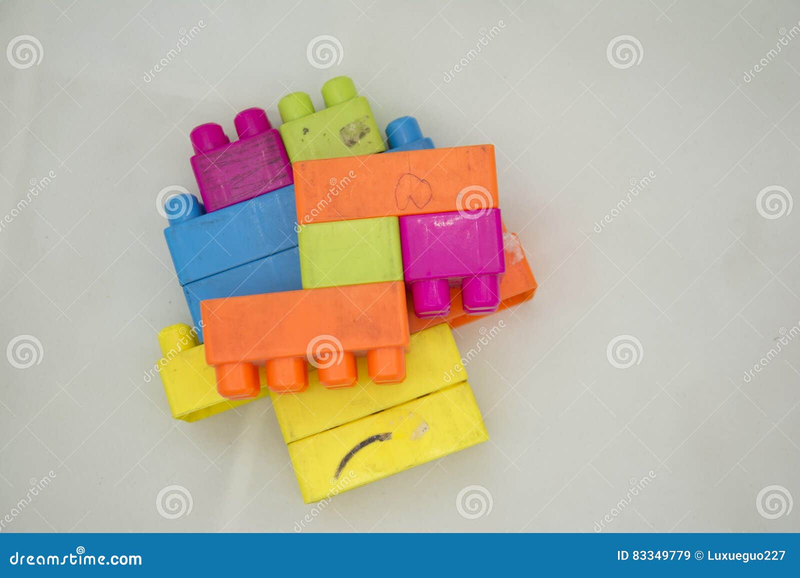 Plastic building blocks stock image. Image of material - 83349779