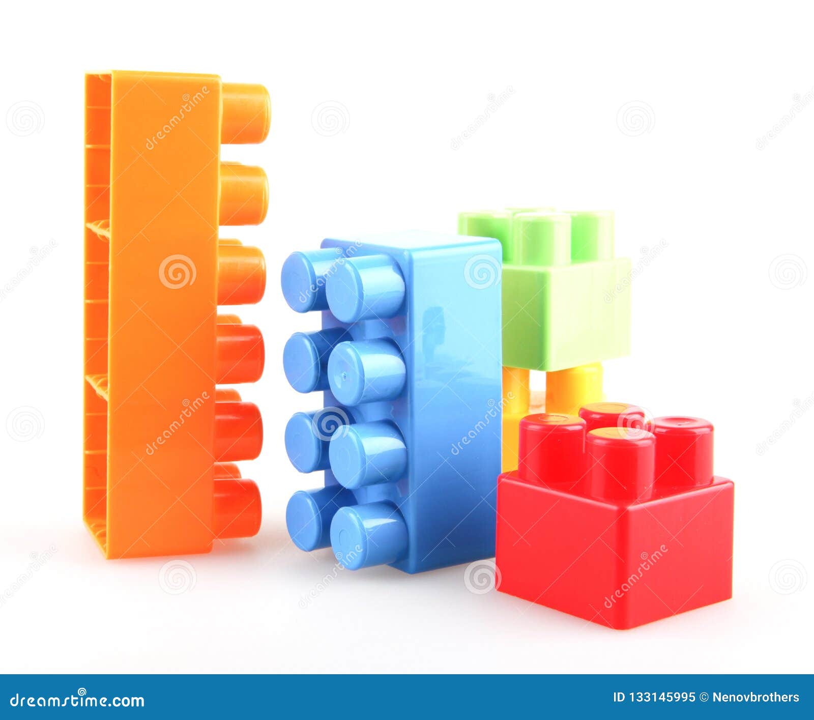 Plastic building blocks stock image. Image of childhood - 133145995