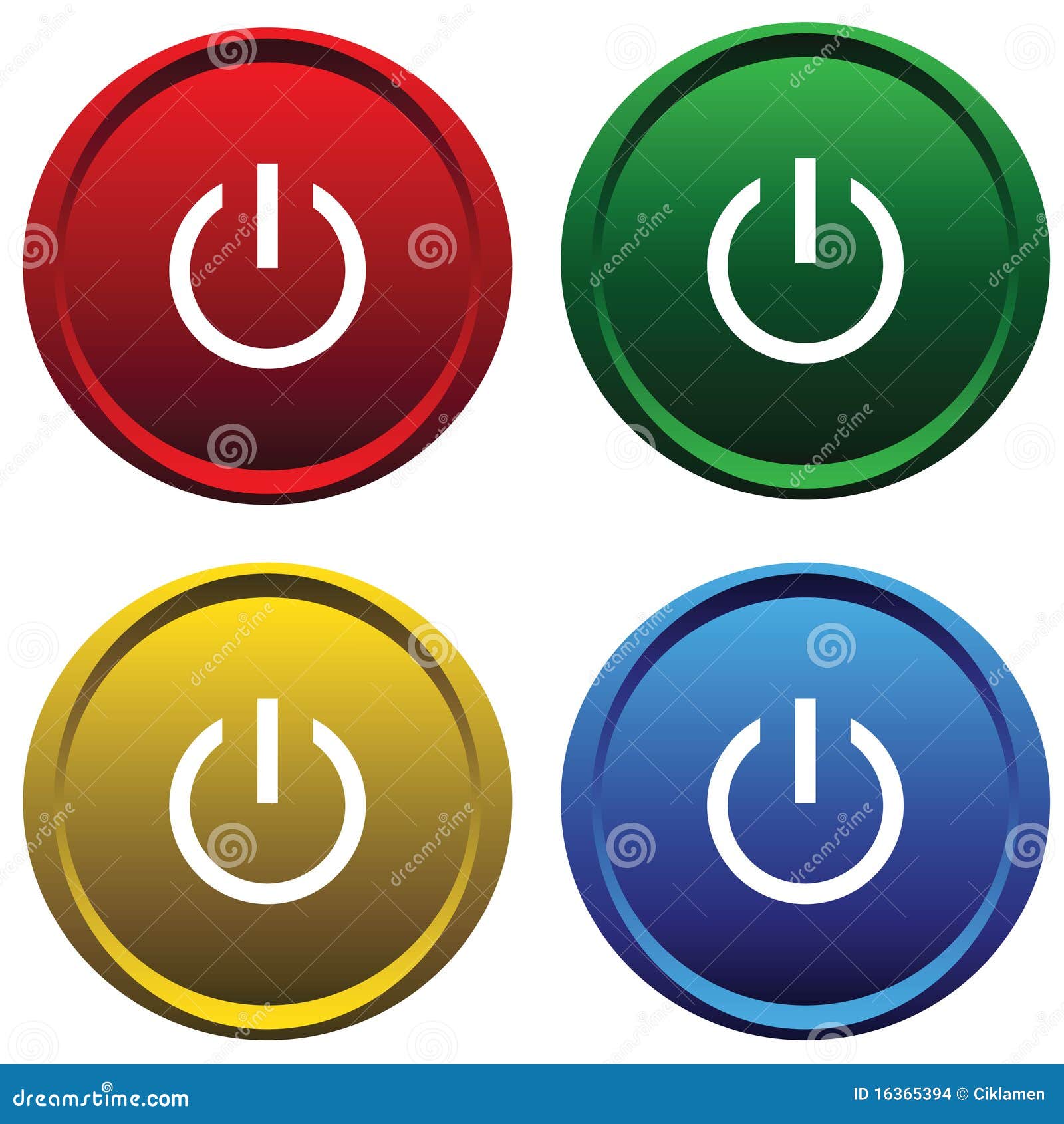 Plastic buttons stock vector. Illustration of button - 16365394