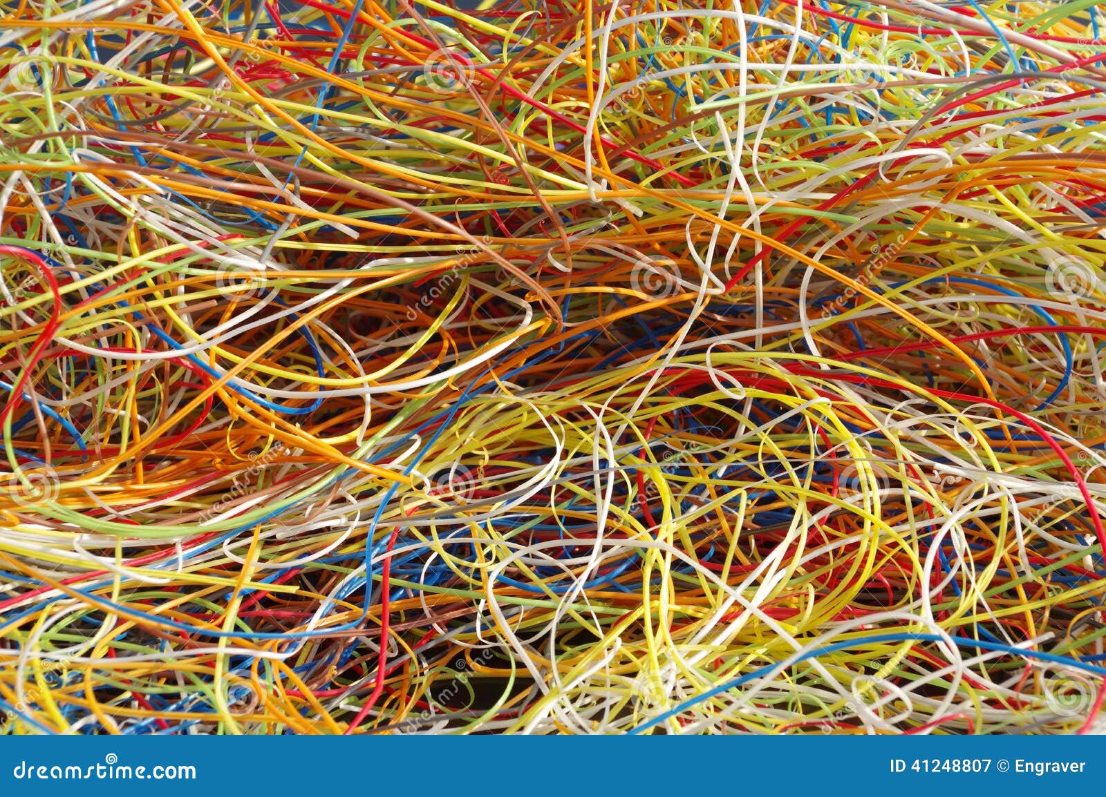 Plastic from cables 5 stock image. Image of debris, cables - 41248807