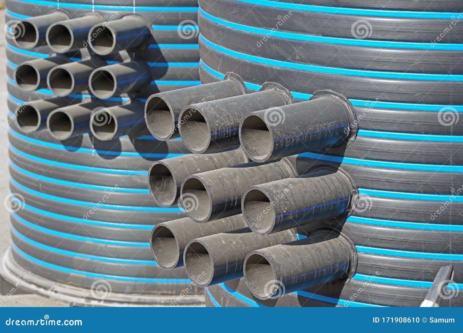 Plastic Caisson for Water from a Well Stock Photo - Image of tank ...