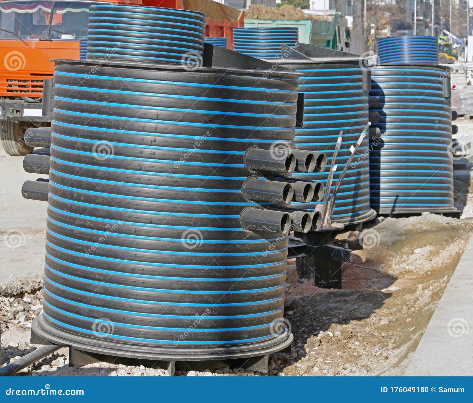 Plastic Caisson for Water from a Well Stock Photo - Image of ...