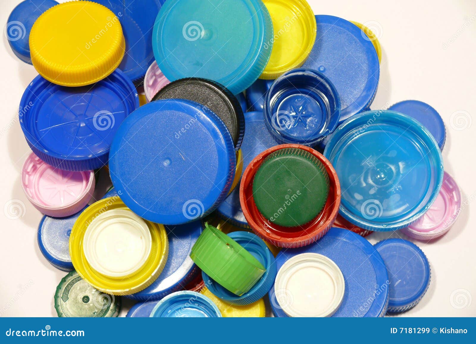 Plastic caps stock image. Image of plastic, colour, caps - 7181299