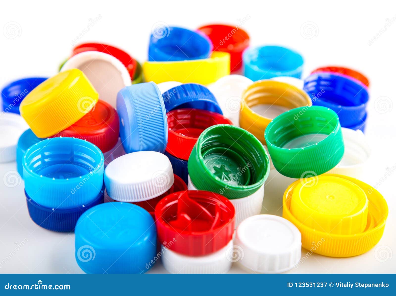 Plastic caps stock image. Image of caps, bottle, drink - 123531237