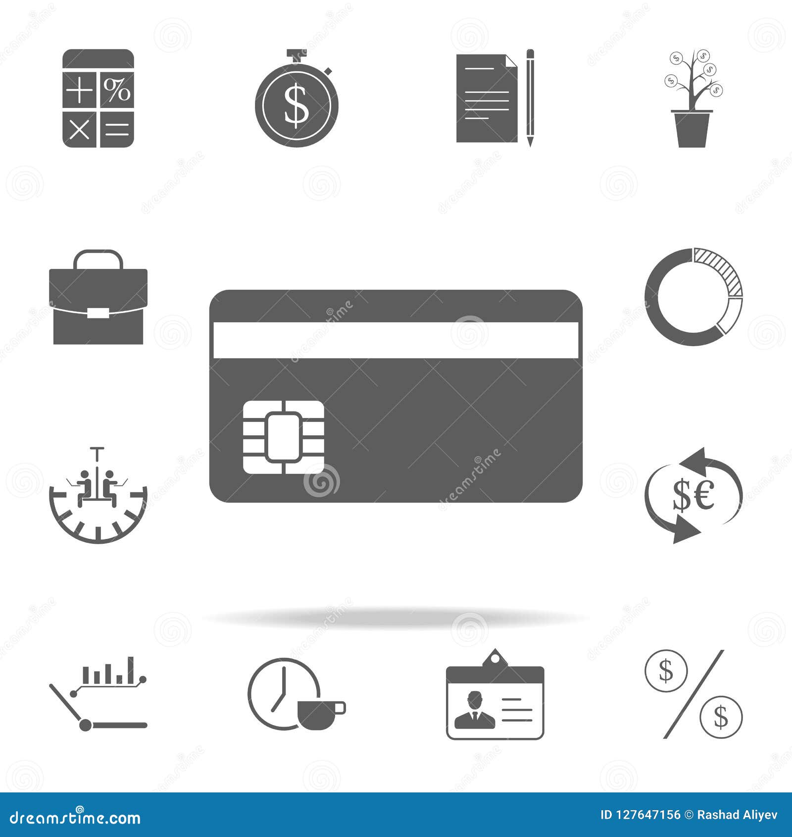 A Plastic Card Icon. Finance Icons Universal Set for Web and Mobile ...
