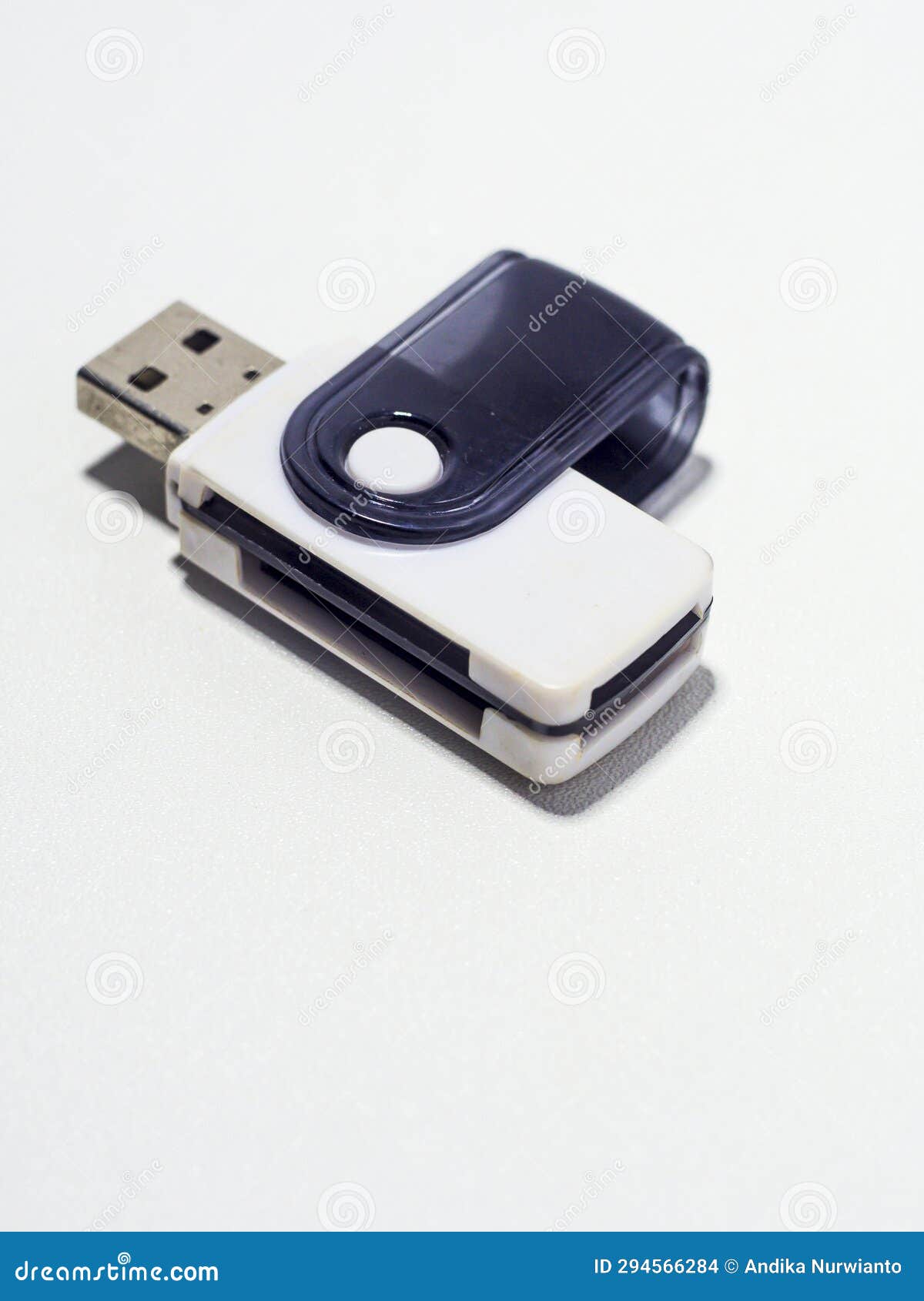 Plastic Card Reader Isolated on White Background Stock Photo - Image of ...