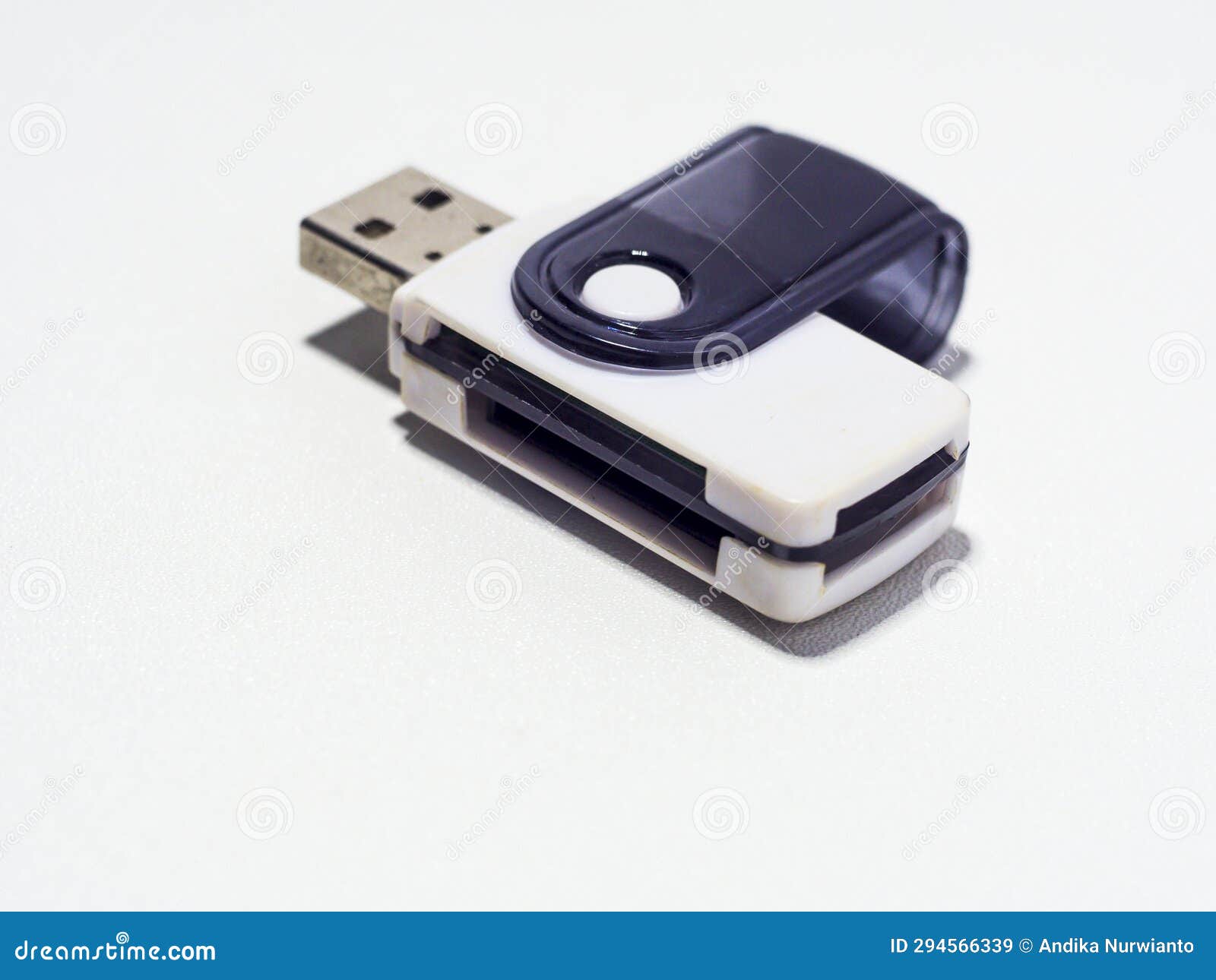 Plastic Card Reader Isolated on White Background Stock Image - Image of ...