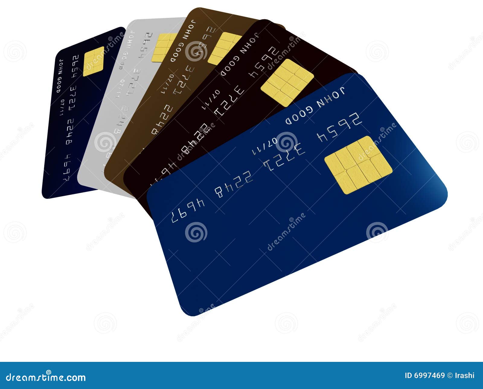 Plastic cards stock illustration. Illustration of trade - 6997469