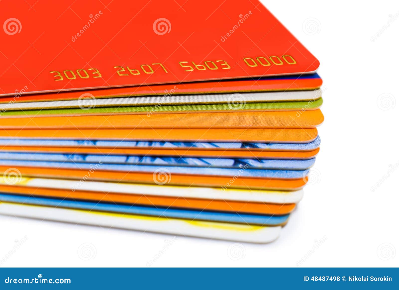 Plastic cards stock photo. Image of discount, finance - 48487498