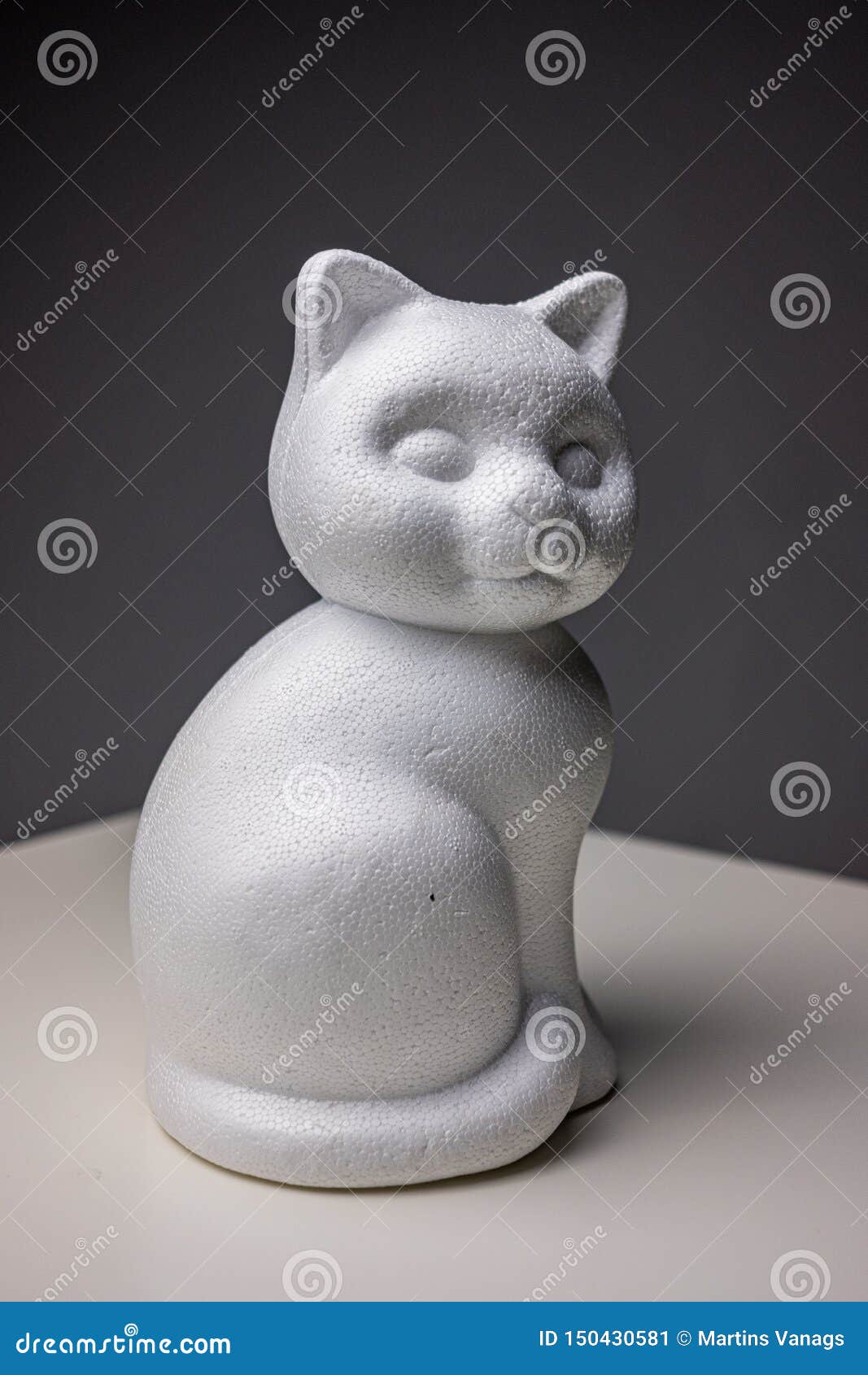 Plastic Cat Posing in Studio Lighting Setup Stock Image - Image of love ...