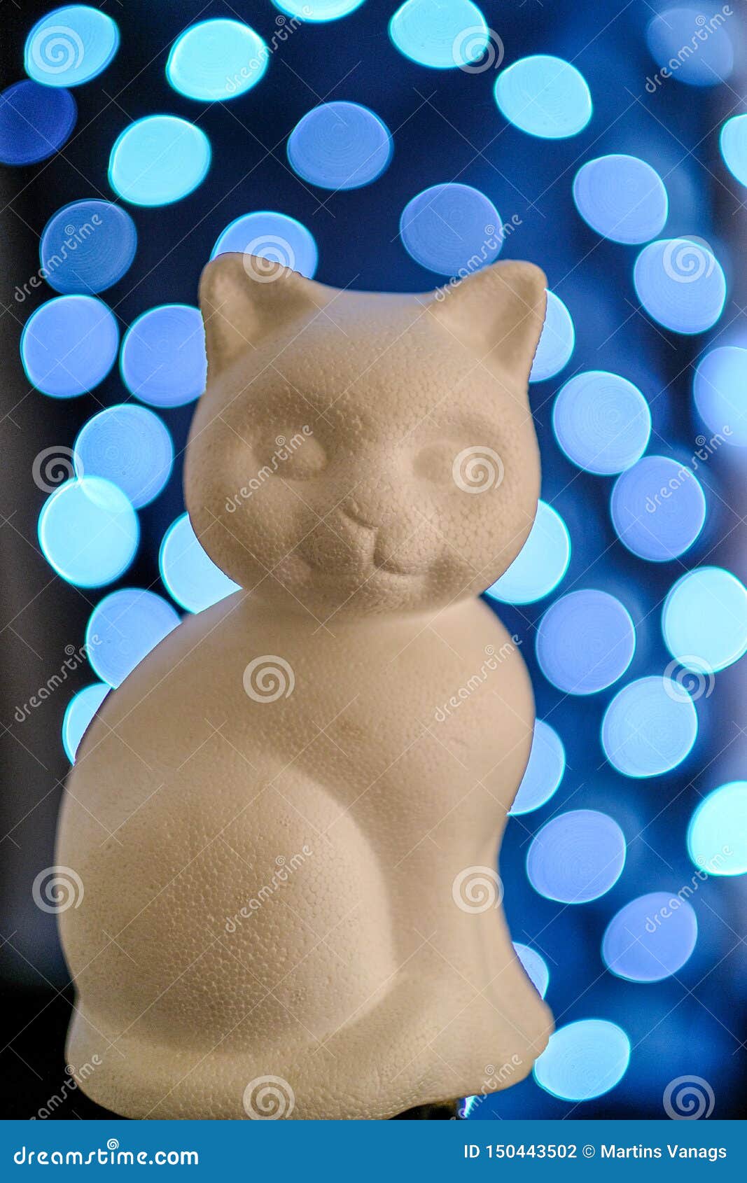 Plastic Cat Posing in Studio Lighting Setup Stock Photo - Image of cute ...