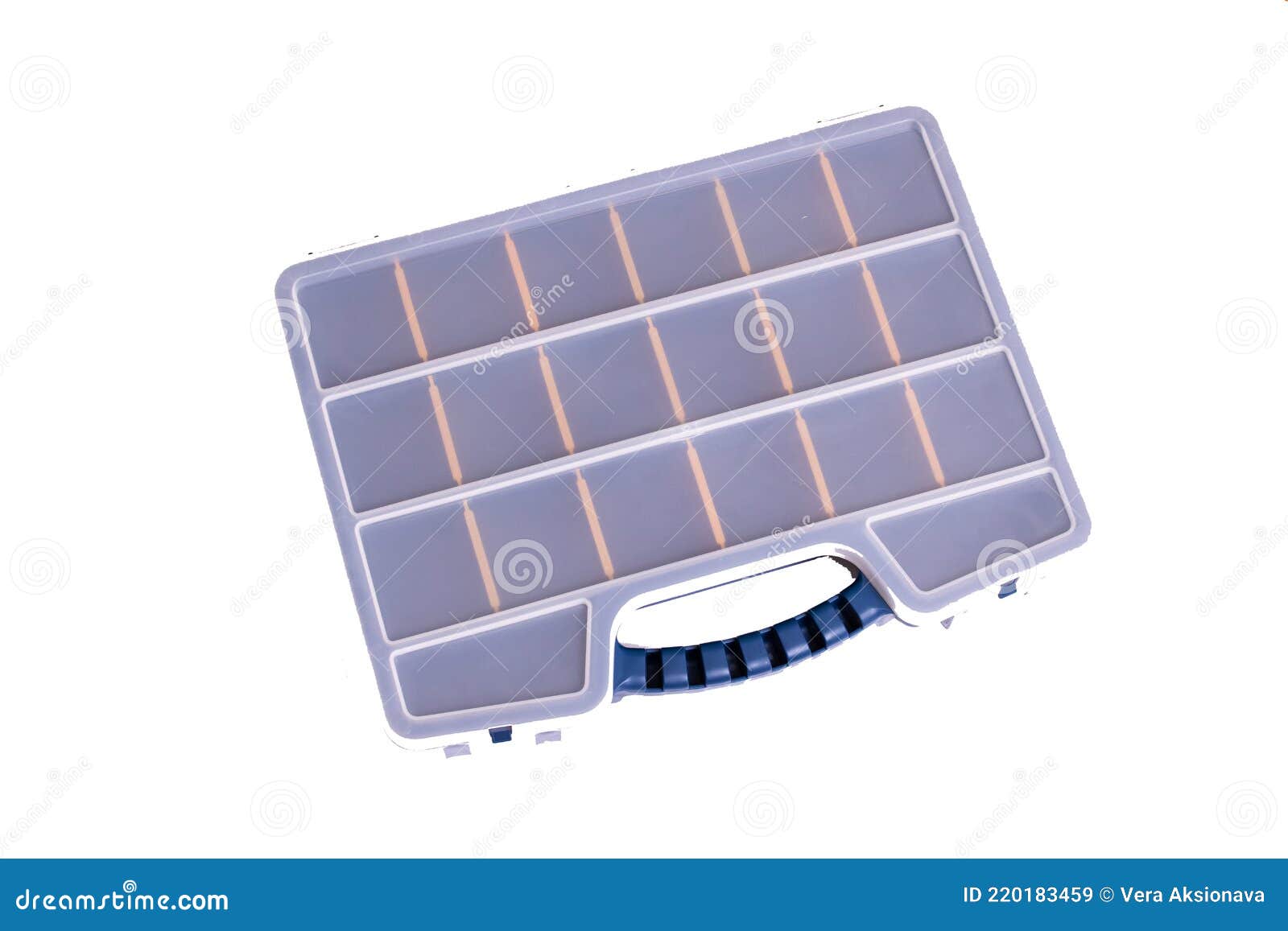 Plastic Cells in the Small Change Box Isolated Stock Image - Image of ...