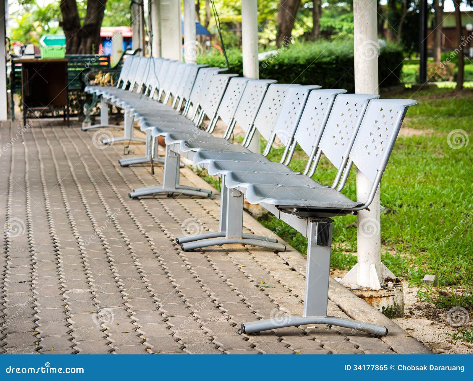 Plastic chair stock image. Image of blank, arena, lots - 34177865