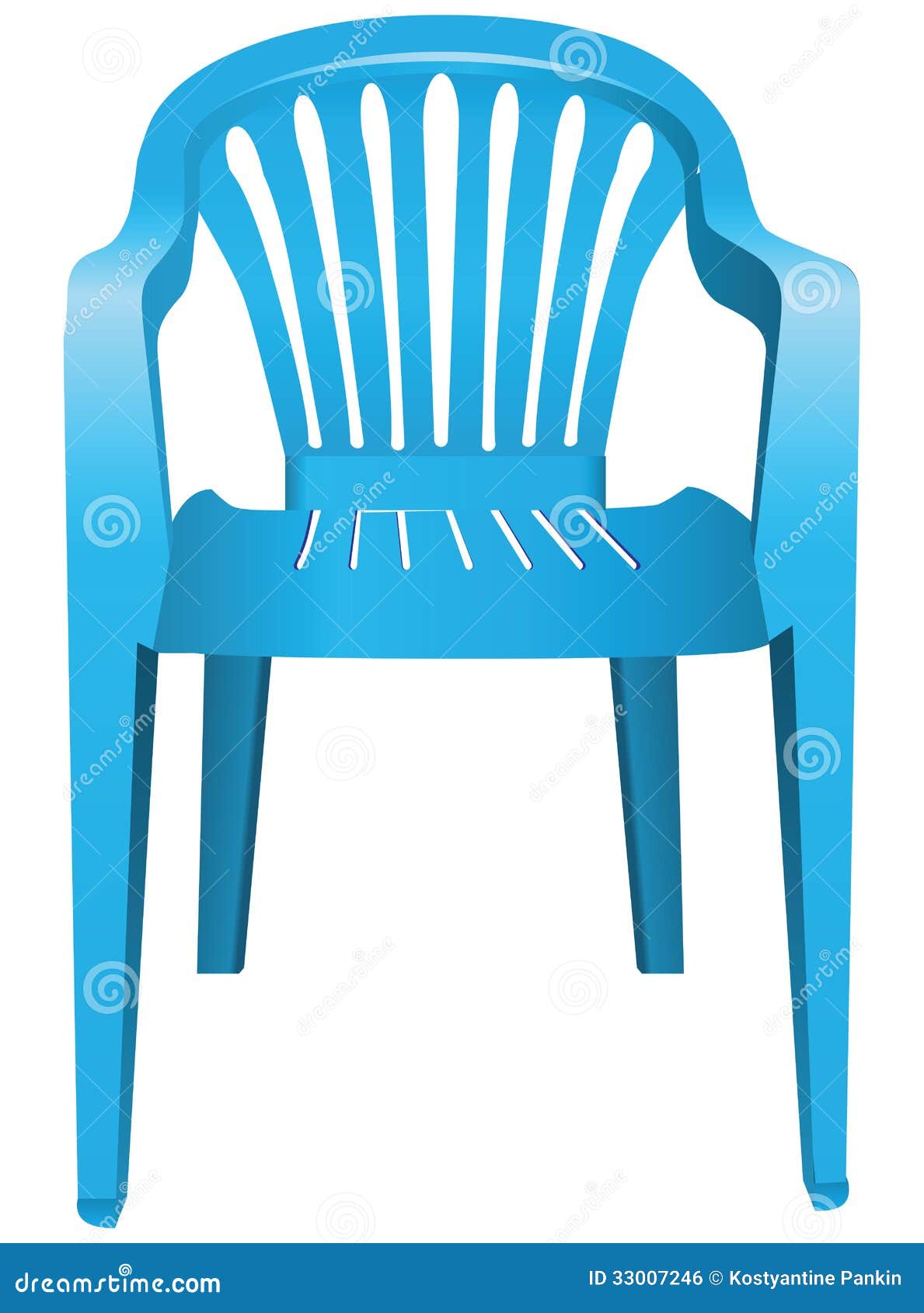 Plastic chair stock vector. Illustration of chair, decoration - 33007246