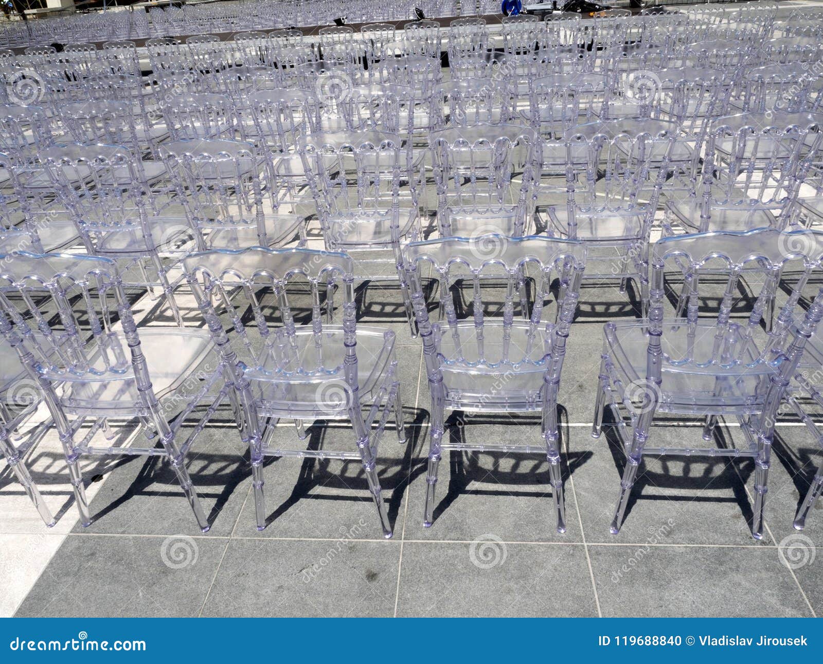 Plastic Chairs on the Area, Limassol, Cyprus Stock Photo - Image of ...