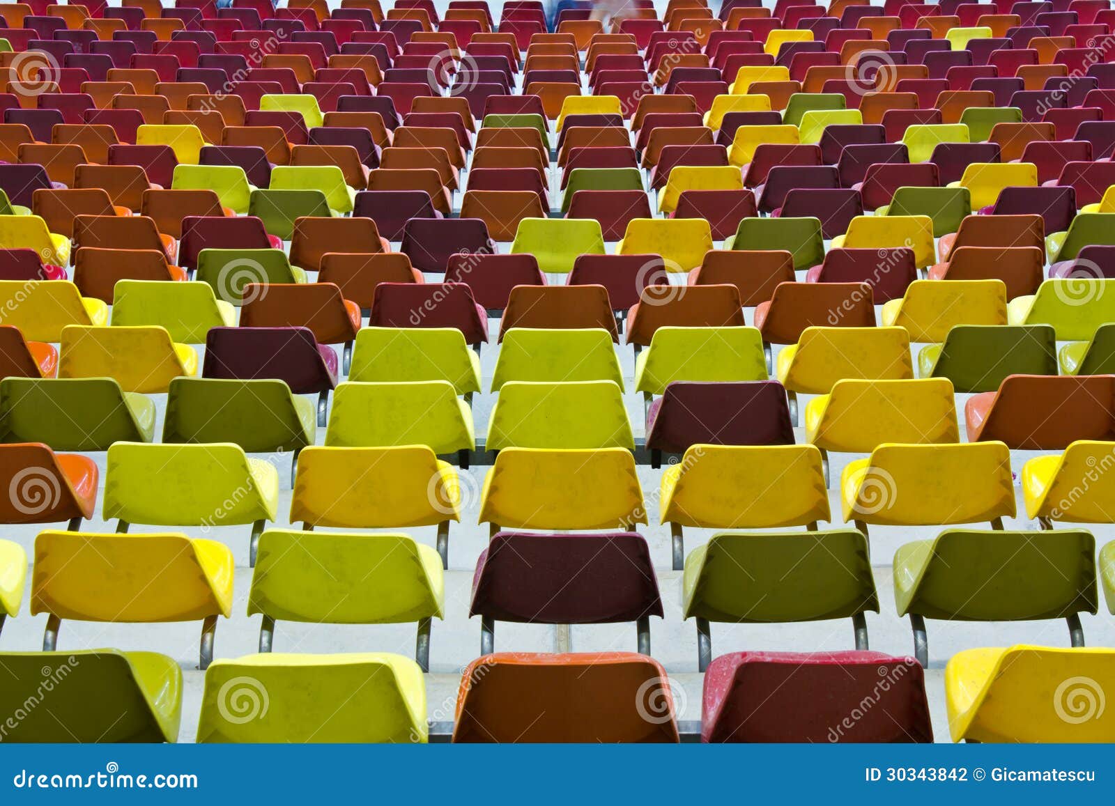 Plastic chairs stock photo. Image of plastic, concert - 30343842