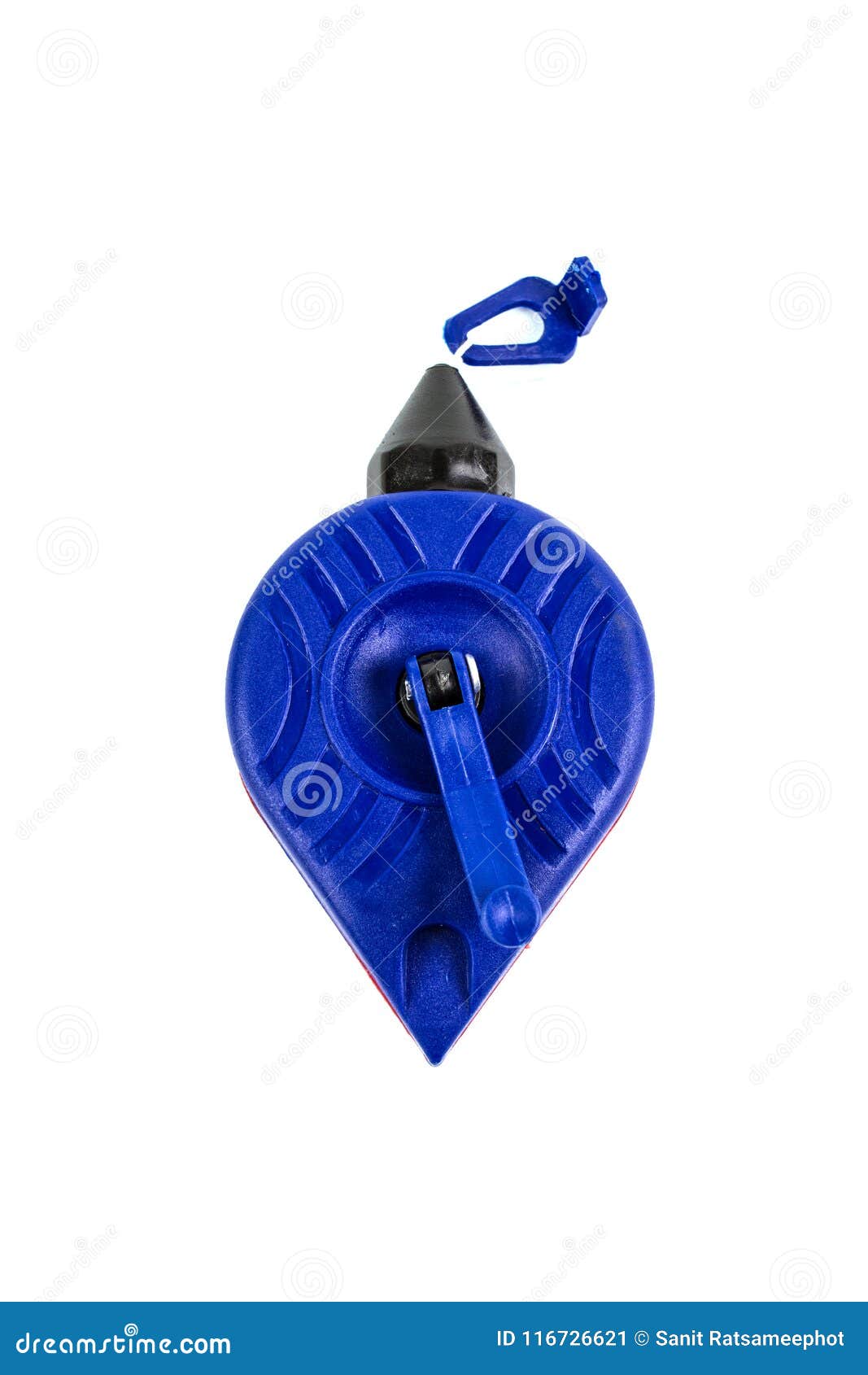 Plastic Chalk Line Reel and Red Dust. Stock Image - Image of ...