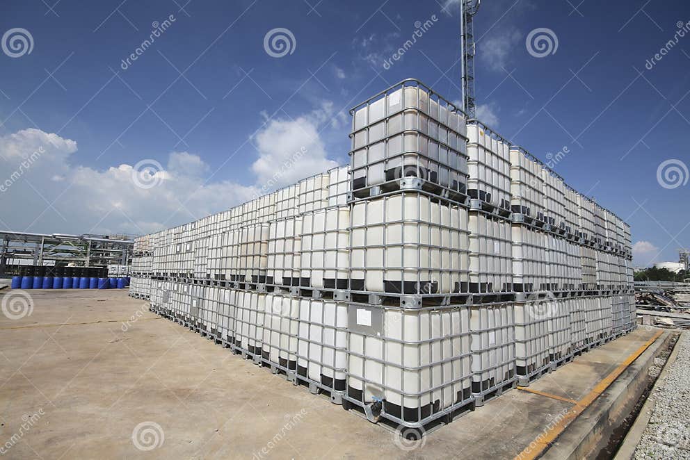 Plastic chemical tank stock image. Image of tanks, storage - 34864673
