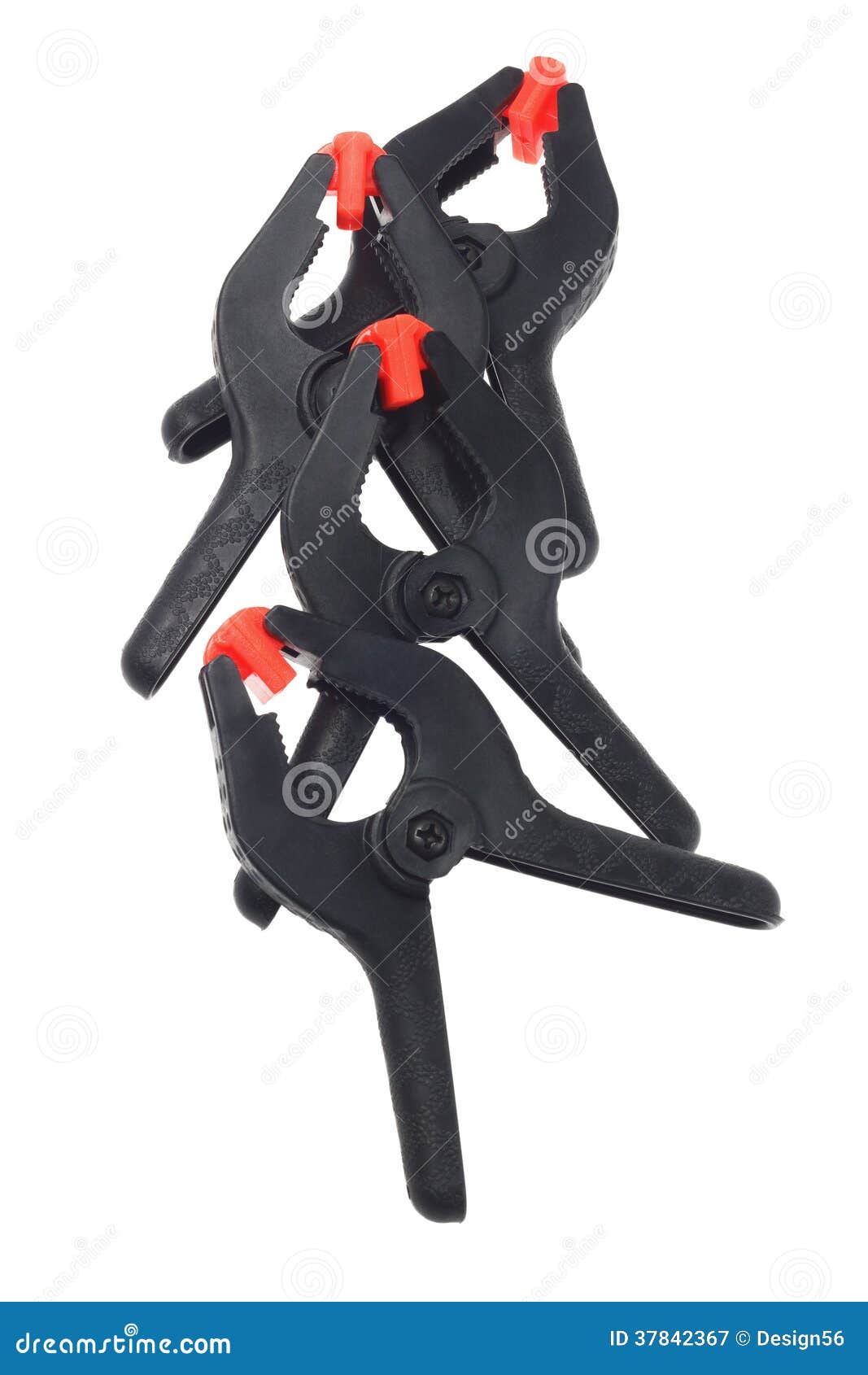Plastic Clamps stock image. Image of holder, accessory - 37842367