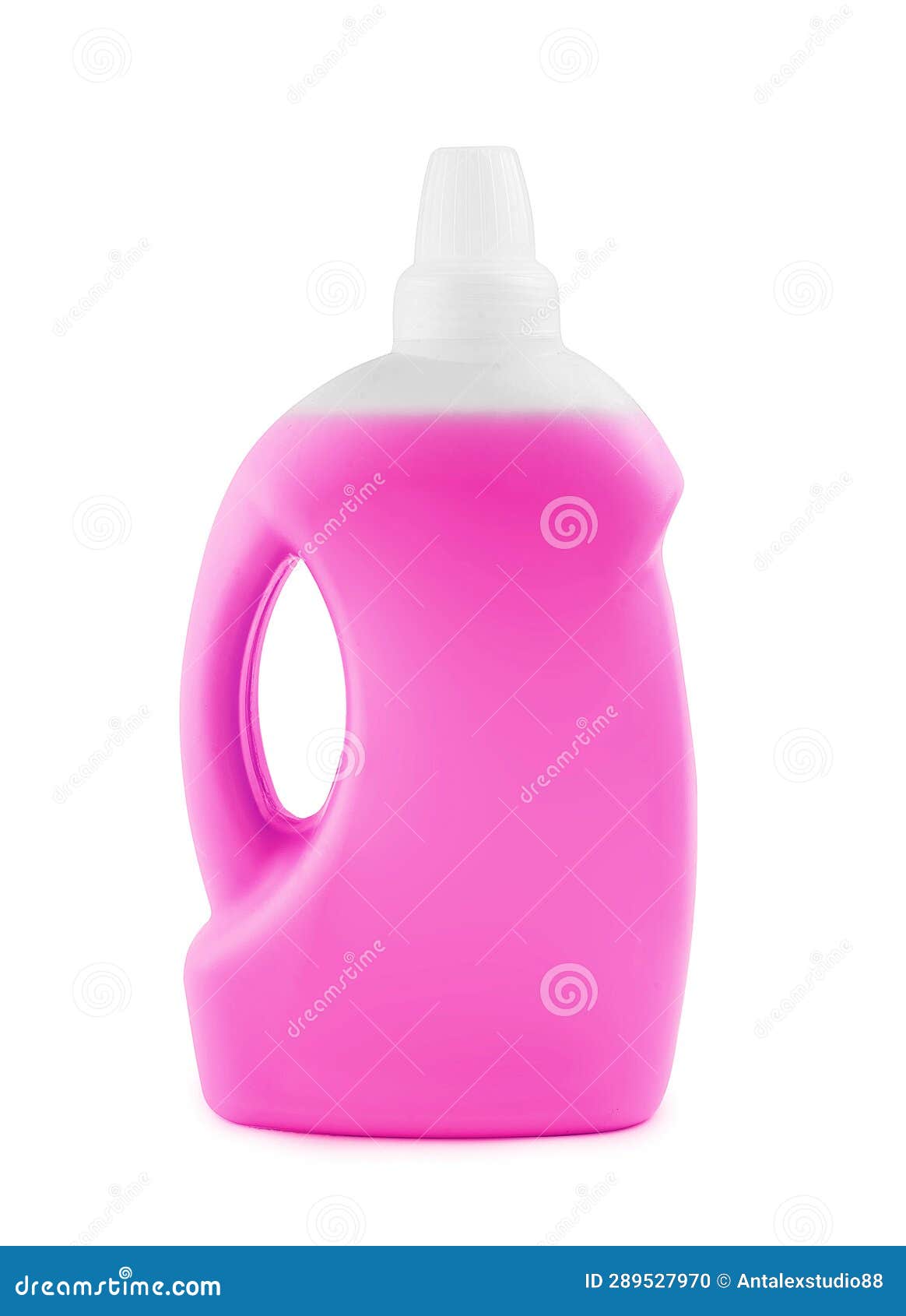 Plastic Clean Bottle Full with Pink Detergent Stock Photo - Image of ...