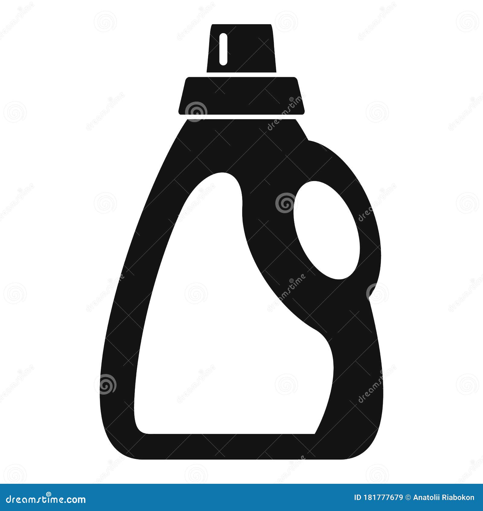 Plastic Clean Bottle Icon, Simple Style Stock Vector - Illustration of ...
