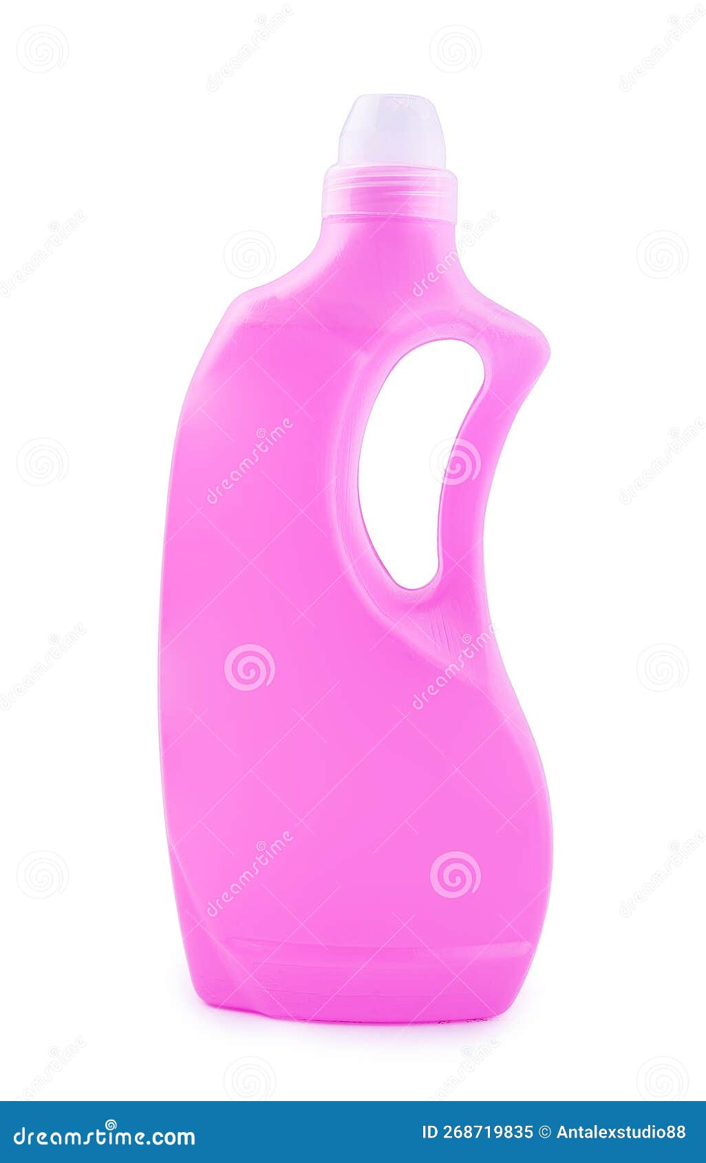 Plastic Clean Bottle with Pink Detergent Stock Image - Image of product ...
