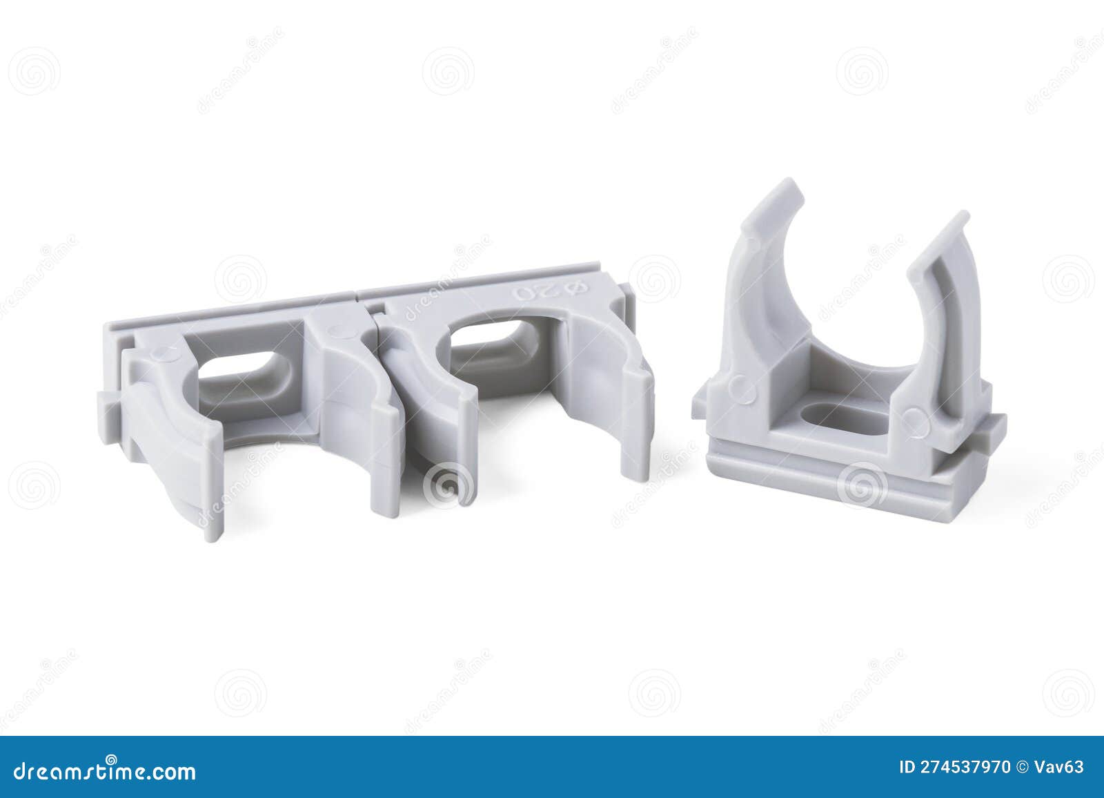 Plastic Clips for Laying Pipes Stock Photo - Image of clips, equipment ...
